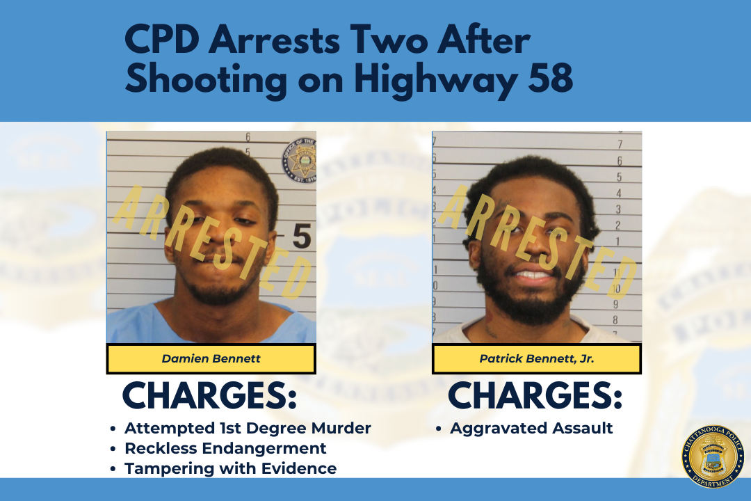 The Chattanooga Police Department arrested Damien Bennett and Patrick ...