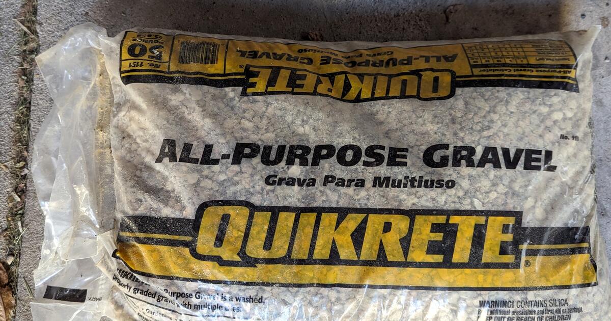 6 bags Quikrete all-purpose gravel for Free in Spirit Lake, IA | For ...