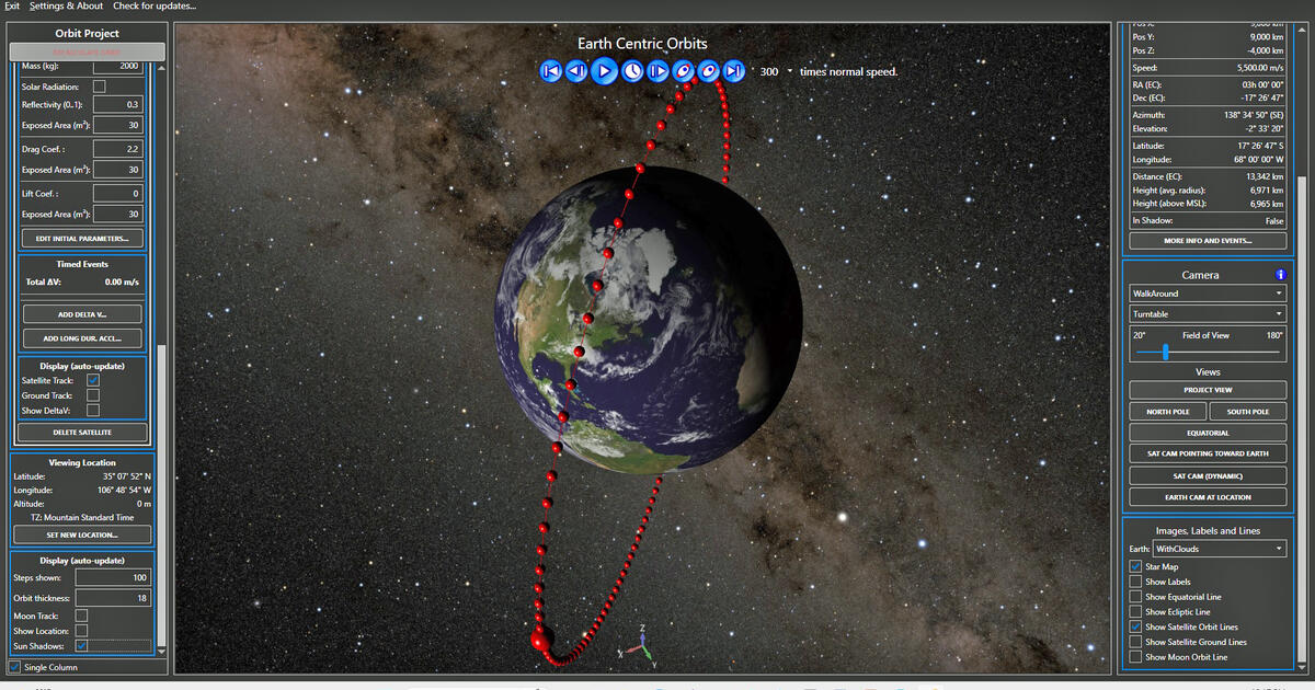 Satellite Orbit Simulator and Space Mission Designer for Free in Bella Vista, AR | For Sale ...
