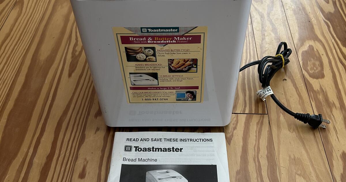 Toastmaster Bread machine for $30 in Kalamazoo, MI | For Sale & Free ...