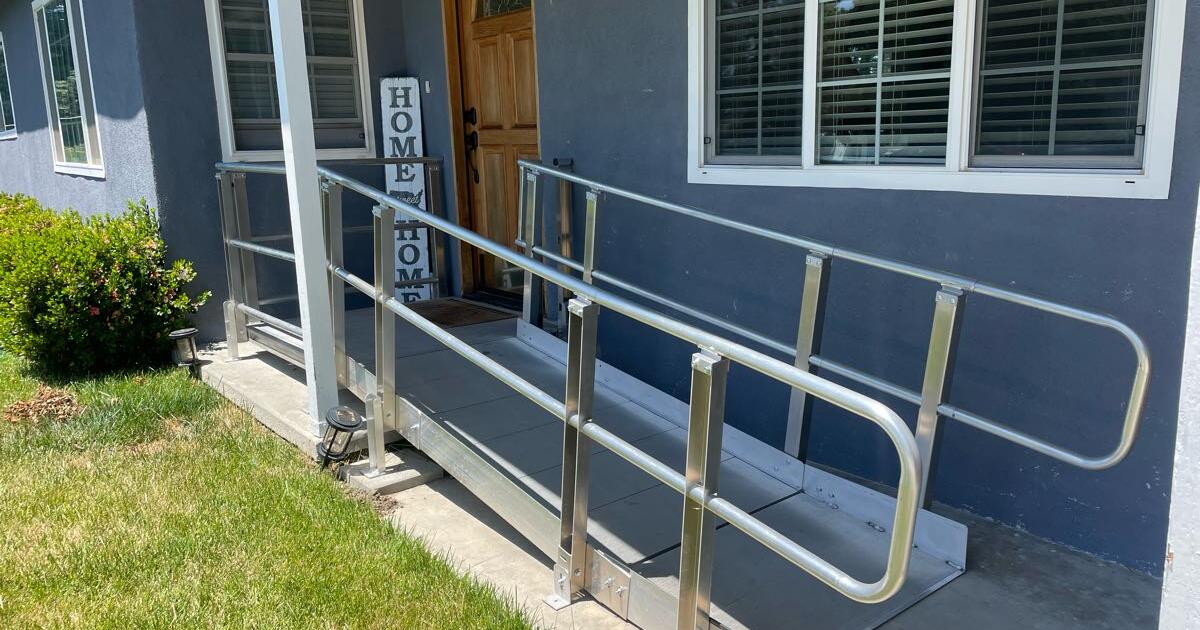 Modular handicap metal ramp with handrails for $1100 in Isleton, CA ...