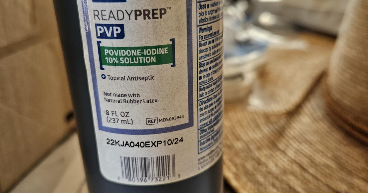 PVP Prep Solution 10% Povidone-Iodine 8oz flip top bottles for Free in ...