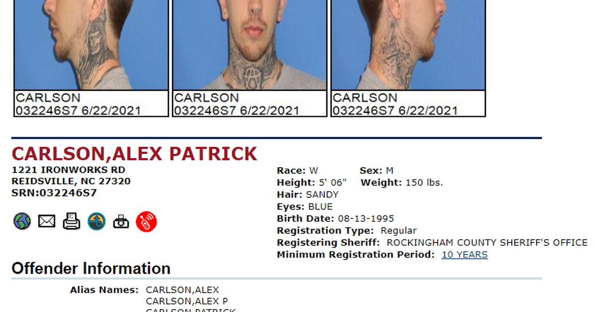 W A N T E D P E R S O N : ALEX PATRICK CARLSON — Nextdoor