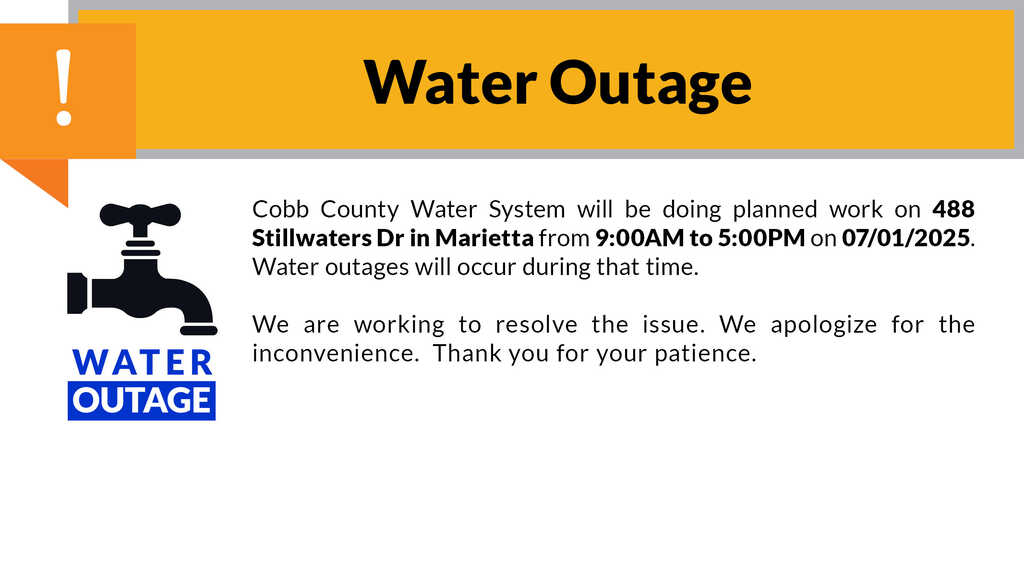 Cobb County Water System - 356 updates
