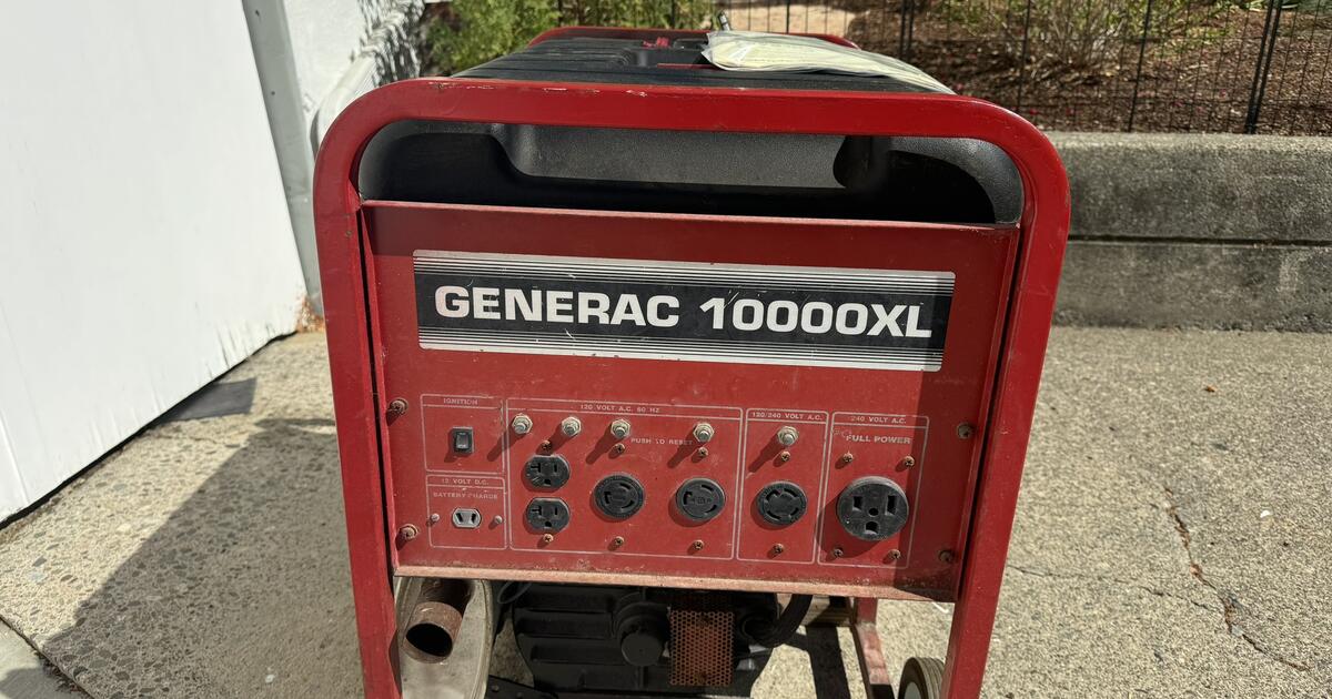 Free 10000 XL Generac Gas Powered Generator - WORKING! for Free in ...