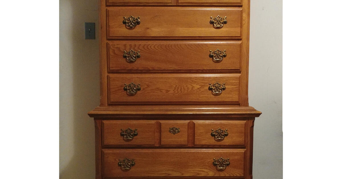 Kincaid Dresser Solid Wood Tallboy 7 Drawers 68 inches for $150 in ...