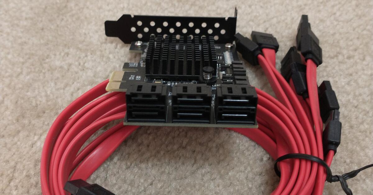 SupaHub SATA Card 8 Port, Non Raid SATA Expansion Card for SATA III 6G ...