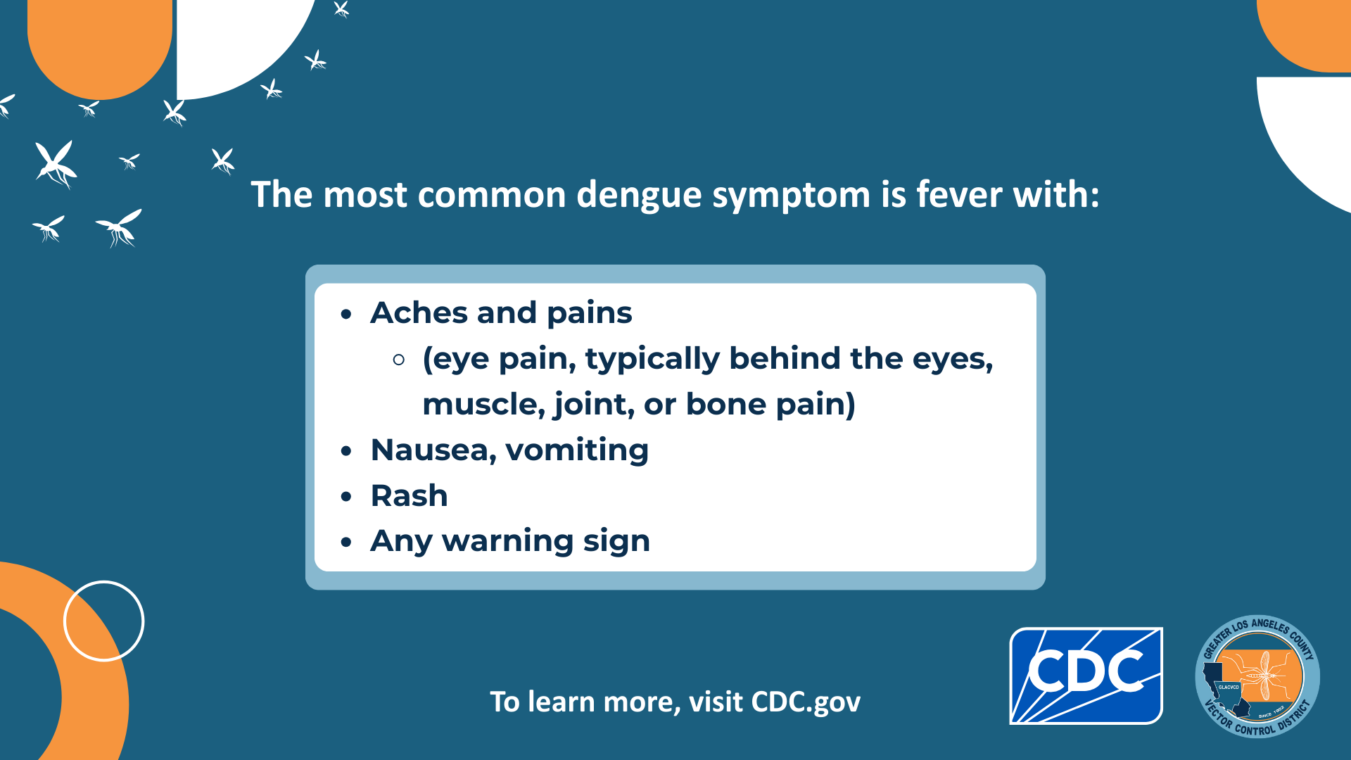 Know the risks: Dengue 🦟
