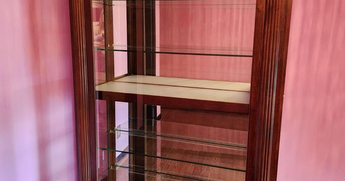 Havertys Cherry Wood Lighted Curio for $140 in Johns Creek, GA | For ...