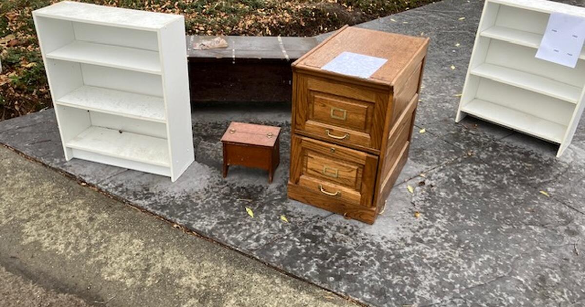 Chest, Filing Cabinet, & two bookcases for Free in Los Altos, CA | For ...