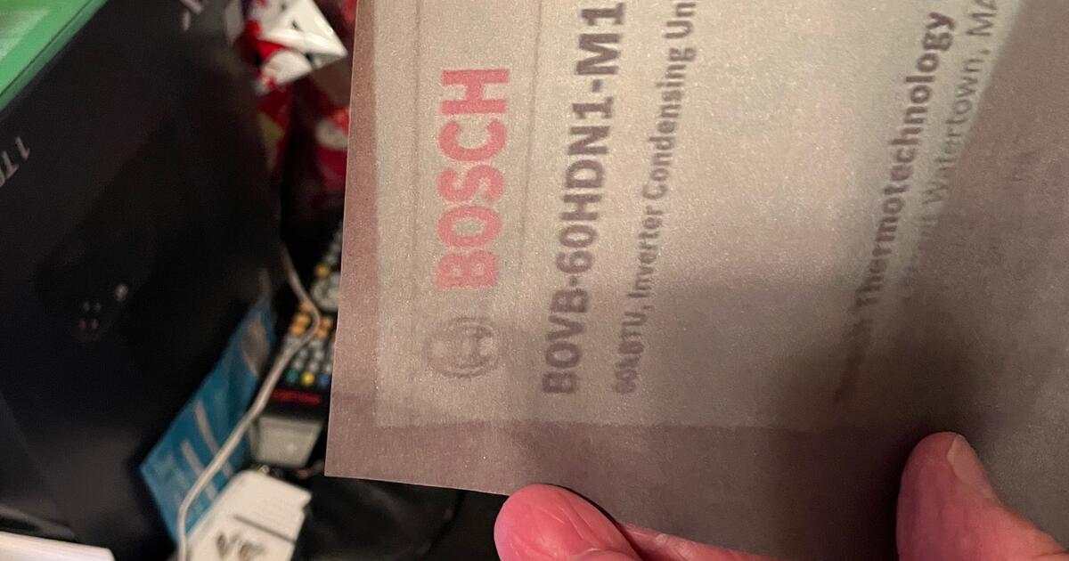 Bosch BOVB-60HDN1-M18M Condensing Unit * 5 ton HVAC and matching gas ...