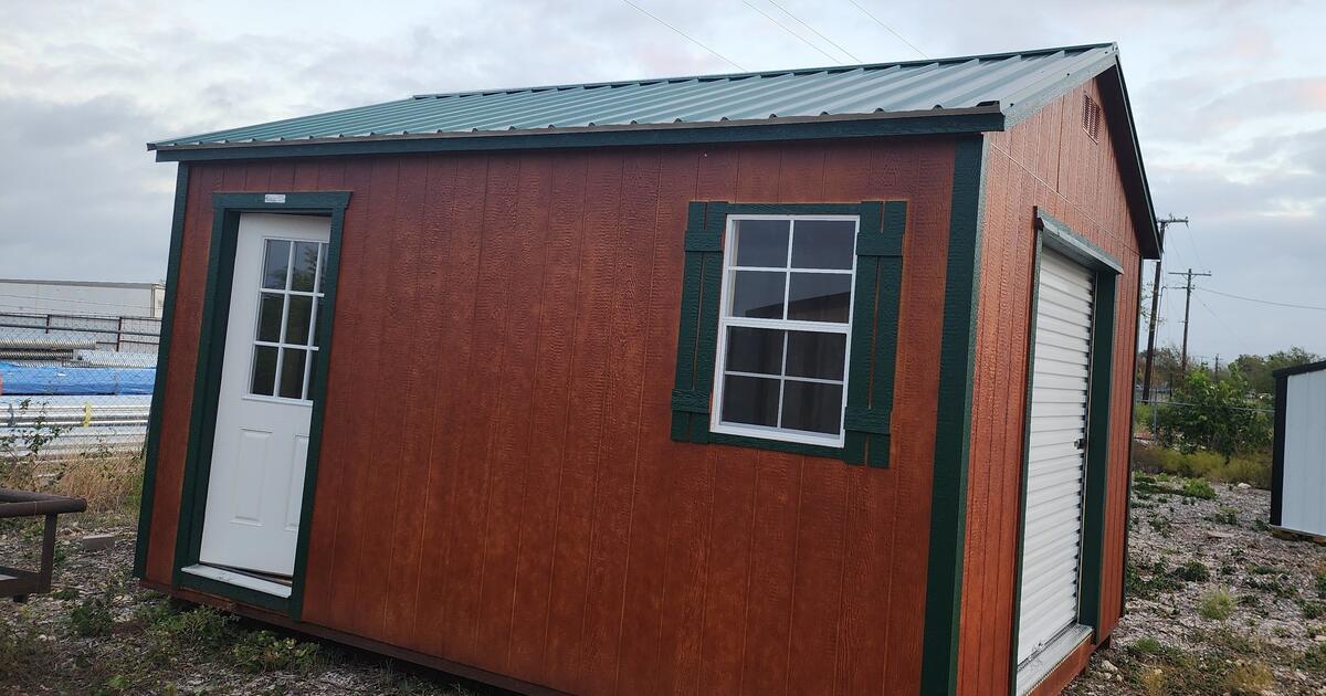12x16 Elite garden shed with rollup door sheds for $7714 in Benbrook ...