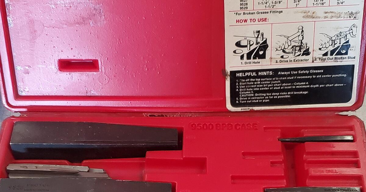 Proto Screw And Pipe Extractor Set for $75 in Phoenix, AZ | For Sale ...
