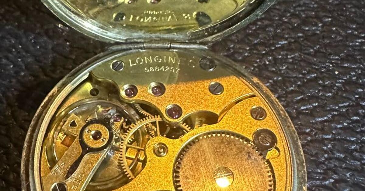 Longines Pocket Watch 1939 20 Microns Gold Plate Case for $105 in ...