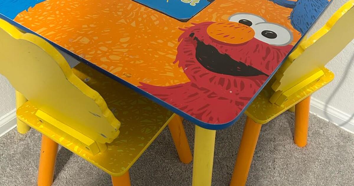 Sesame Street Kids Table and Chairs for Free in Katy, TX | For Sale ...