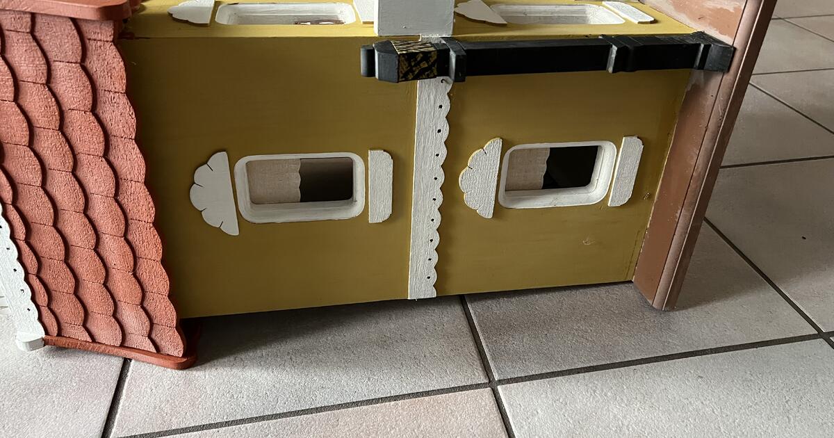 For Sale Solid Wood Painted Doll House for $40 in Olympia, WA | For ...