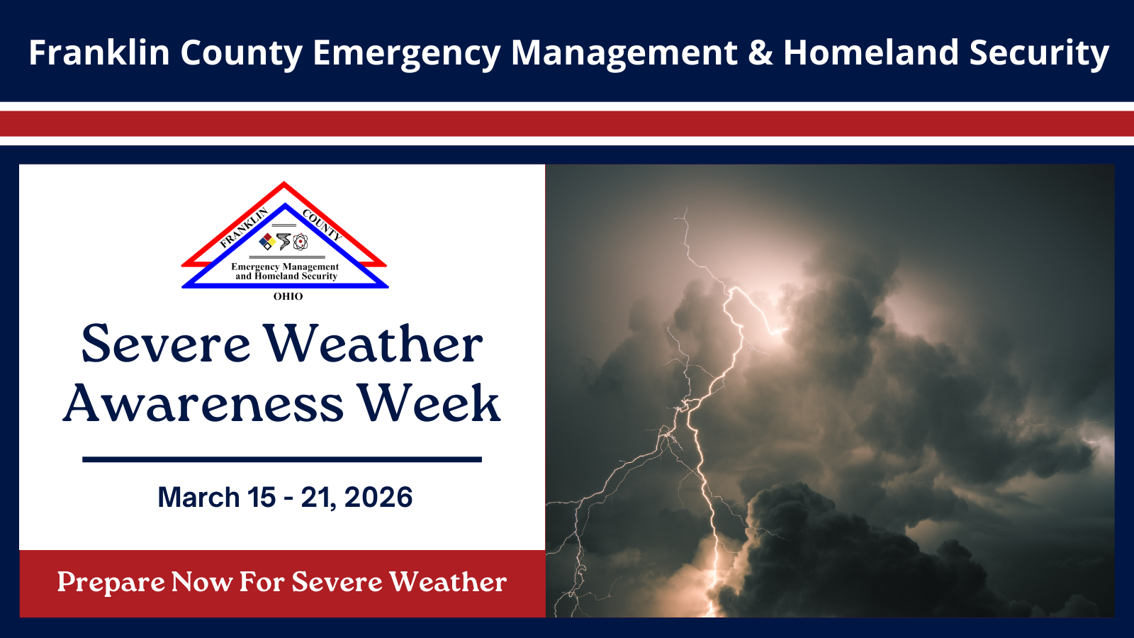 Severe Weather Awareness Week March 15-21, 2026