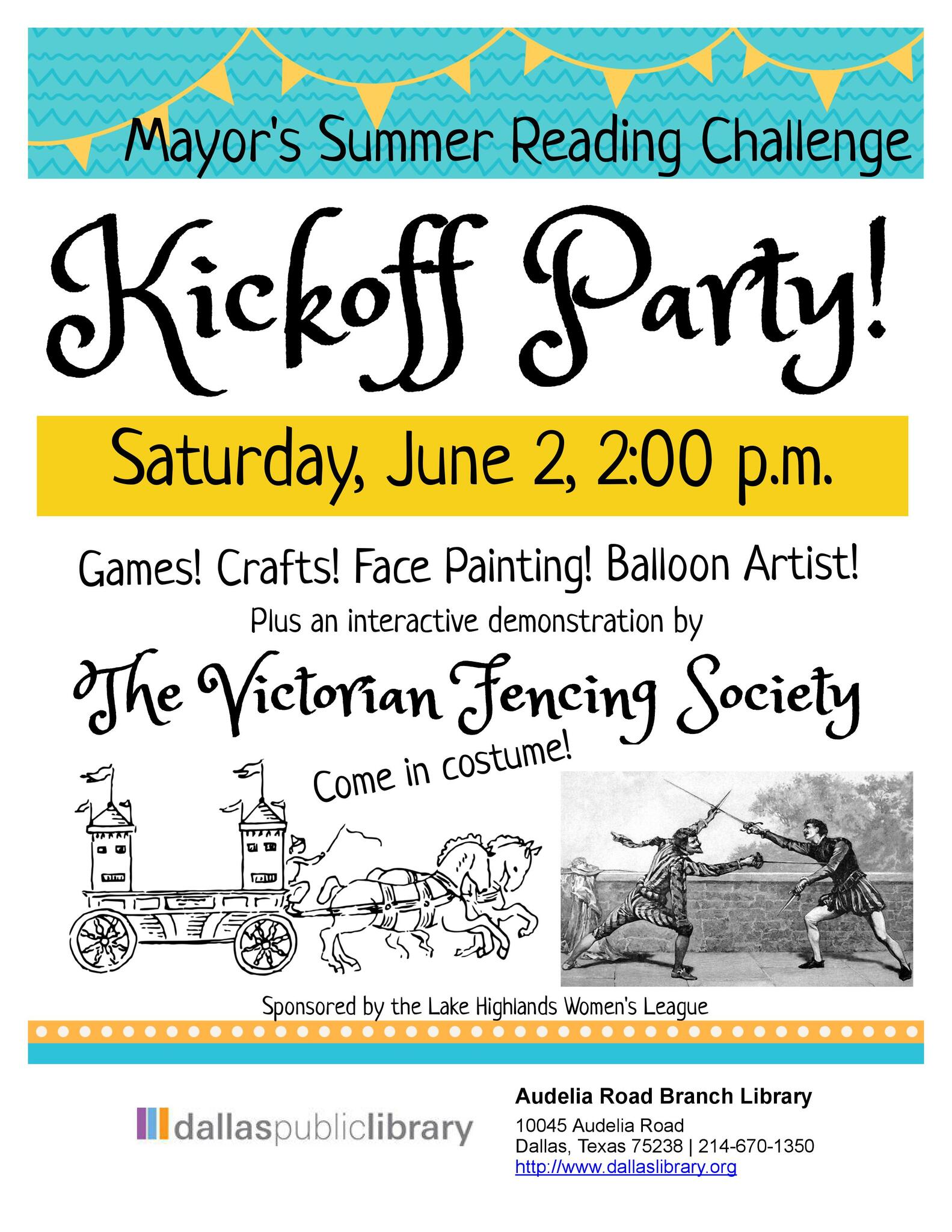 Audelia Road Branch Library Mayor's Summer Reading Challenge Kickoff ...