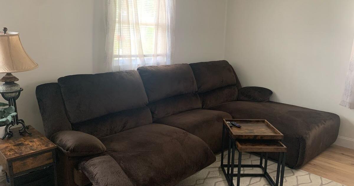 Ashley Furniture Clonmel 3-Piece Power Reclining Sectional with Power reclining Chaise for $400 ...