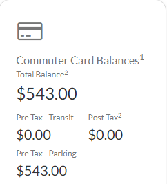 WageWorks/HealthEquity Commuter Parking Card value $543.00 for $350 in ...