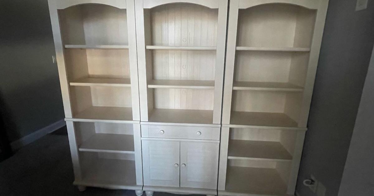 Three coordinating beige bookshelves for $200 in West End, NC | For ...