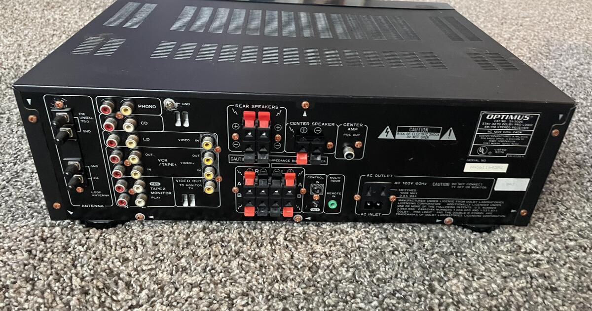 Optimus Stereo Receiver for $30 in Eagle, ID | For Sale & Free — Nextdoor
