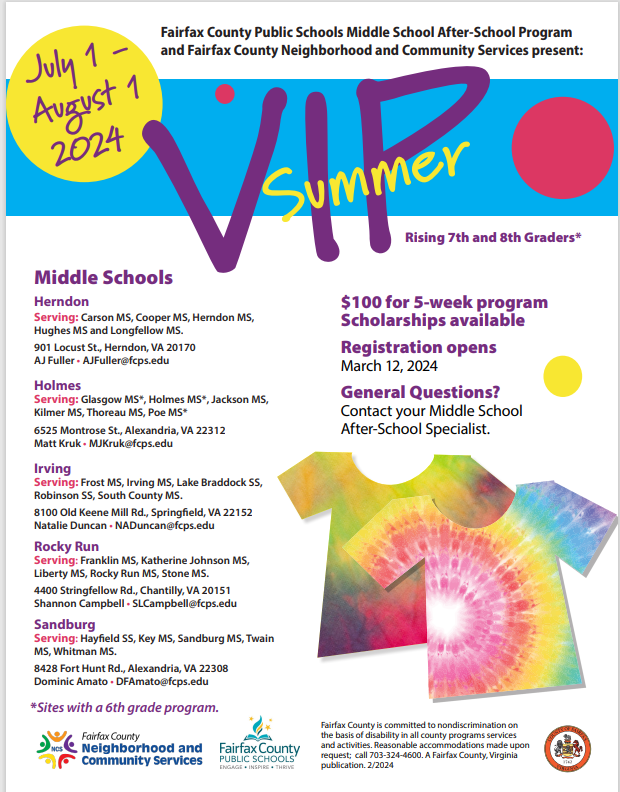 Values In Prevention (VIP) Summer Camp (Fairfax County Police ...