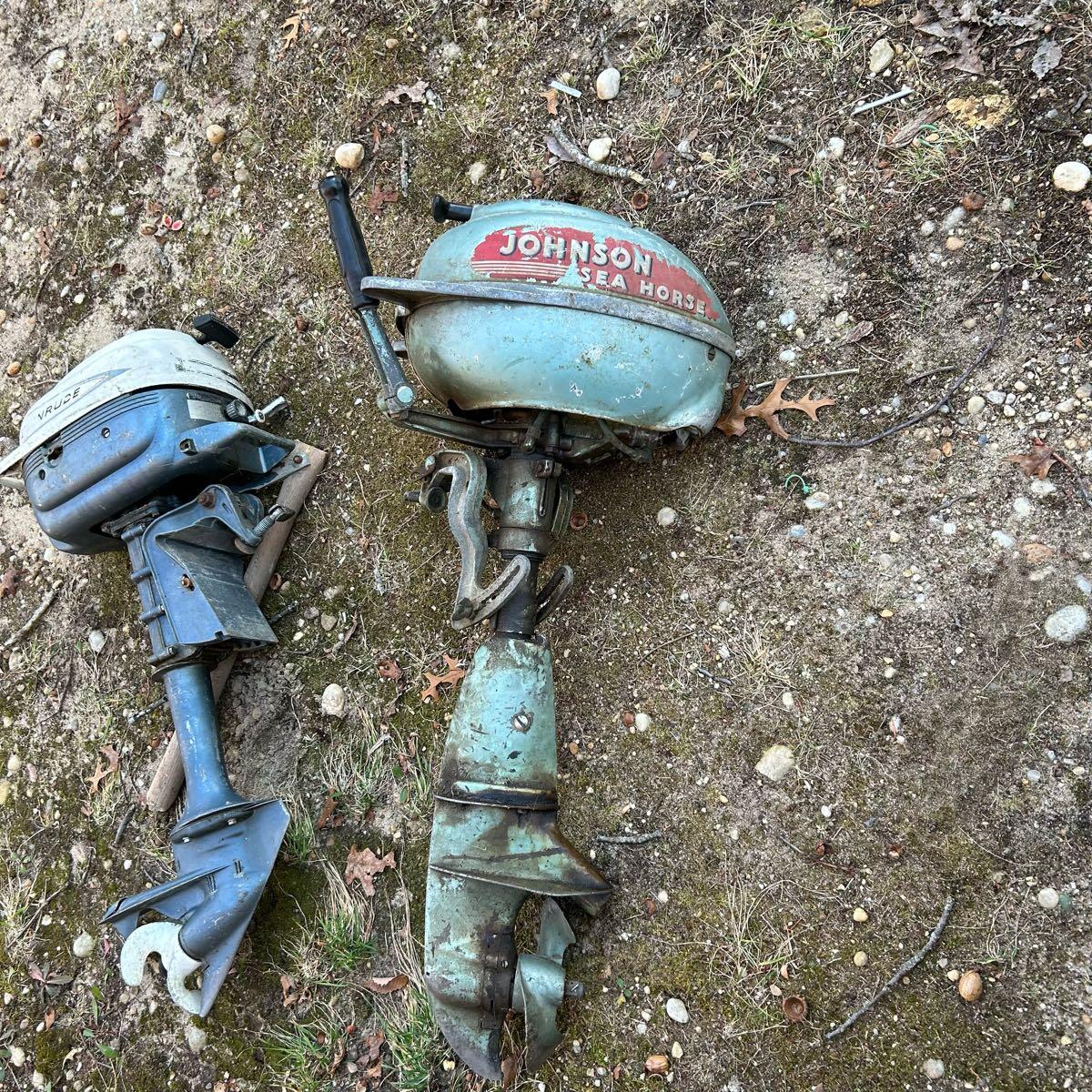 JOHNSON SEAHORSE OUTBOARD BOAT MOTOR ENGINE VINTAGE RARE for $50 in Sag ...
