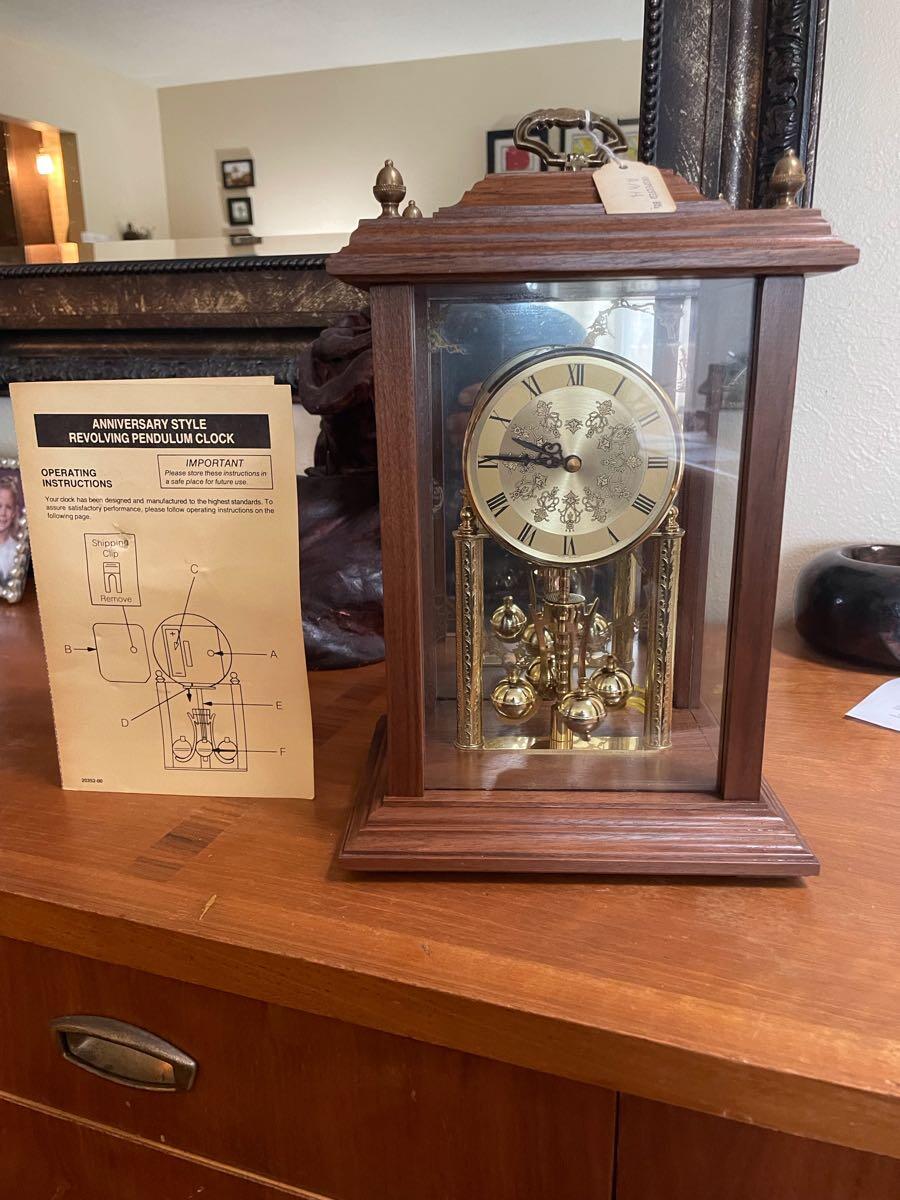 HL Hubbell Anniversary Style Revolving Pendulum Clock for $45 in ...