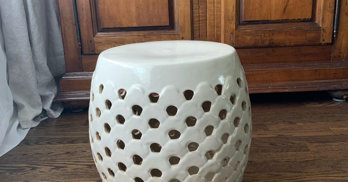 Ceramic stool side table for $45 in Downers Grove, IL | For Sale & Free ...