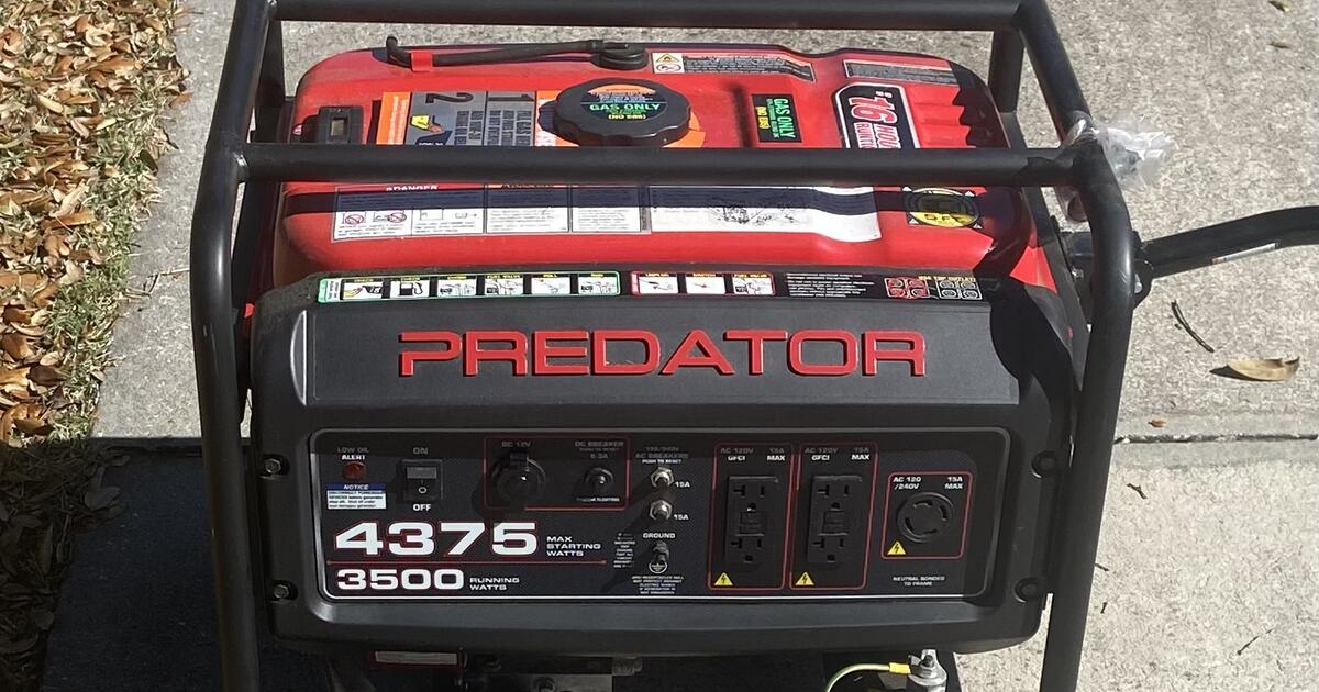 Generator - The Predator 4375/3500 for $350 in Sorrento, FL | For Sale ...