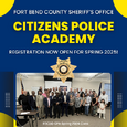 The Fort Bend County Sheriff’s Office is now accepting applications for the Citizens Police ...