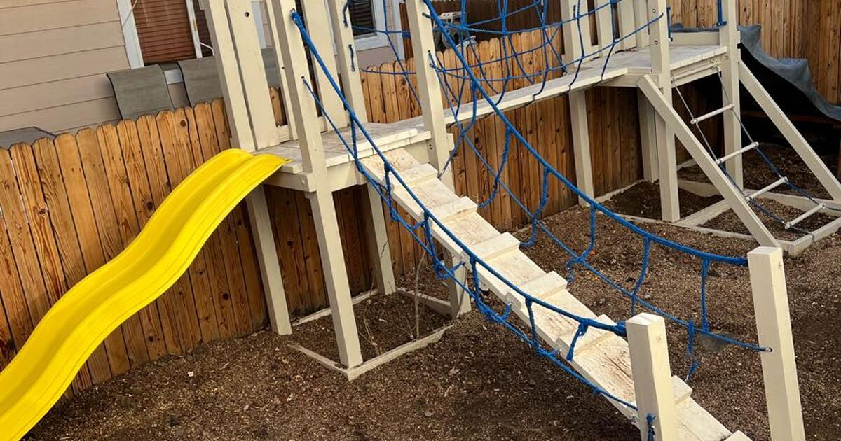 Outdoor Playset with Slide and Rope Bridge for Free in Denver, CO | For ...