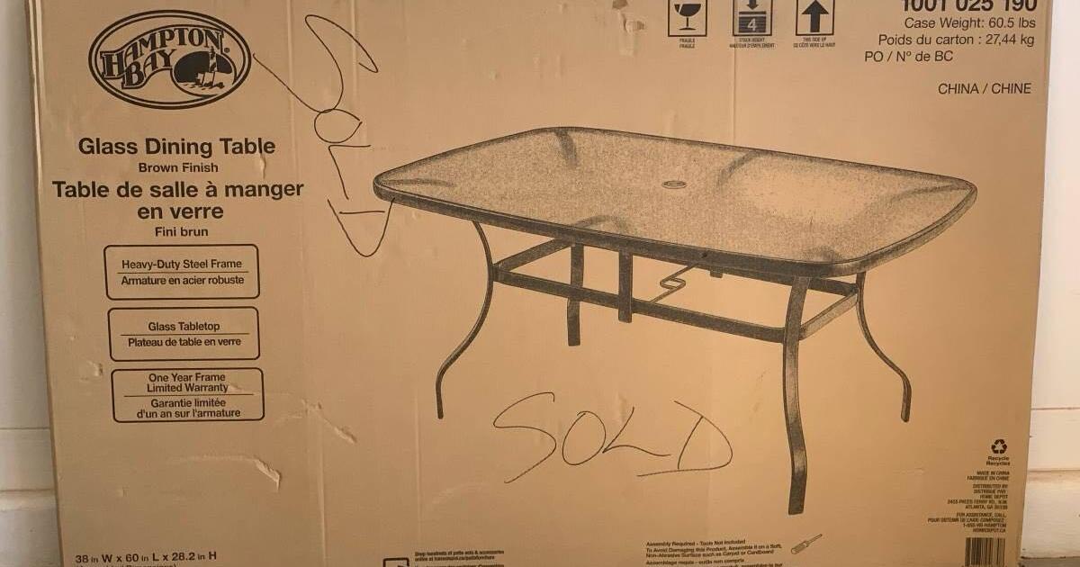 Hampton Bay Rectangular Patio Table for $80 in Goodyear, AZ | For Sale ...