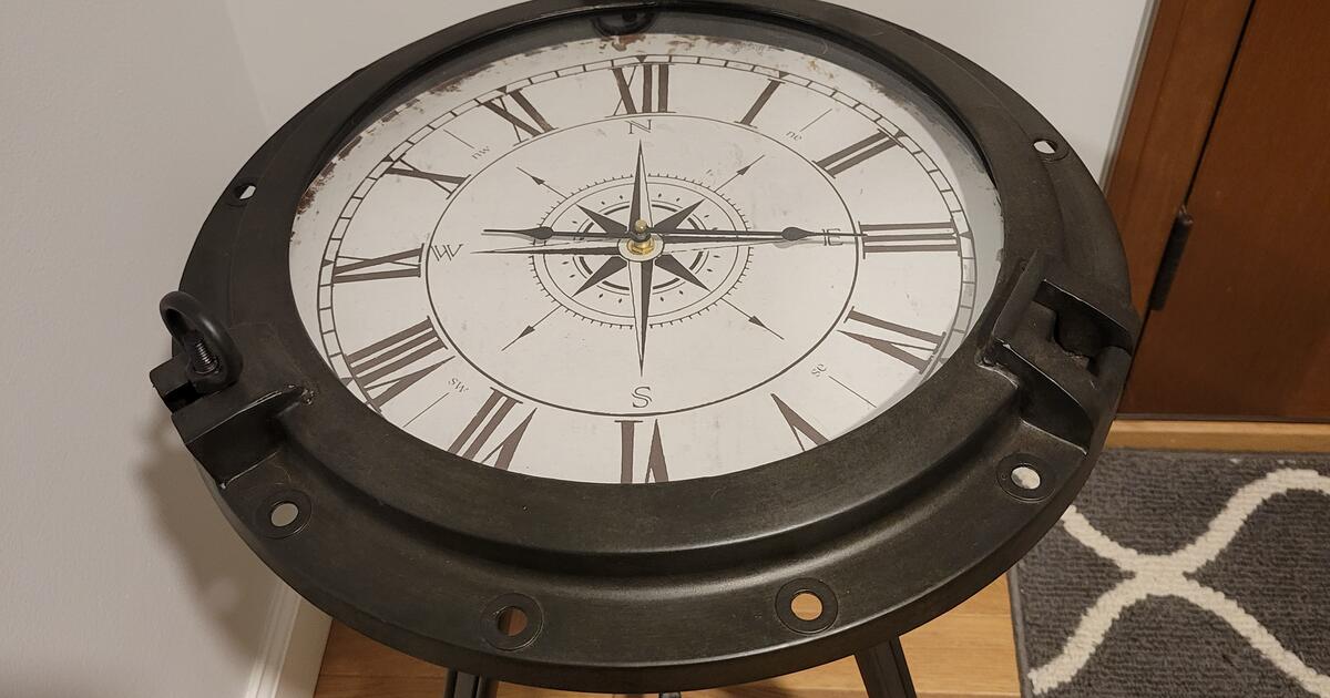 Vintage Porthole/Clock End Table for $55 in Novi, MI | For Sale & Free ...