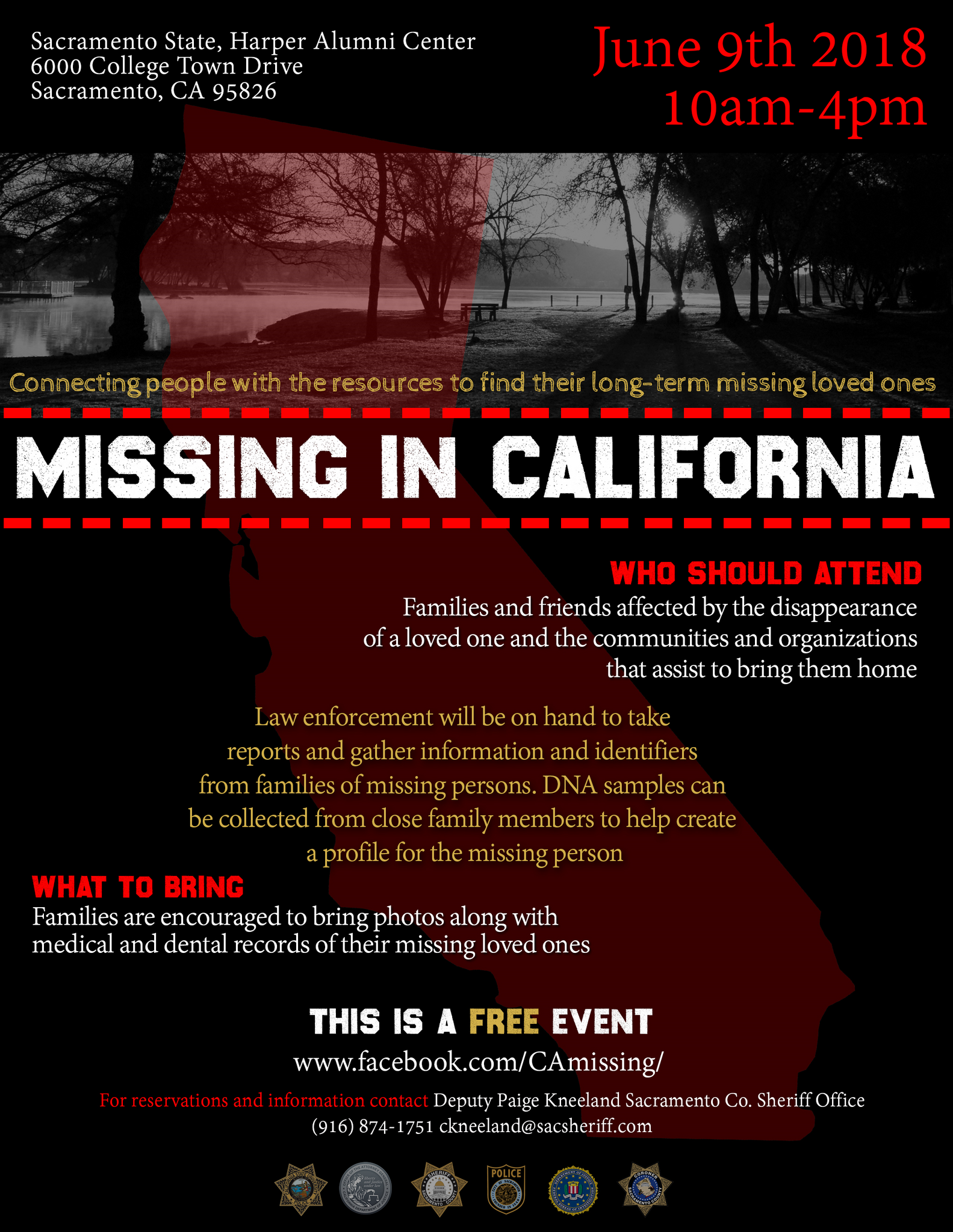 MISSING IN CALIFORNIA EVENT CONNECTING PEOPLE WITH RESOURCES TO FIND ...