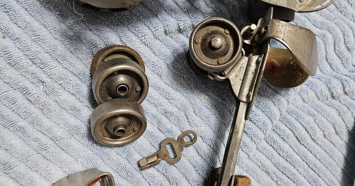 stainless steel ball bearing skates with parts and KEY for $10 in Lake ...