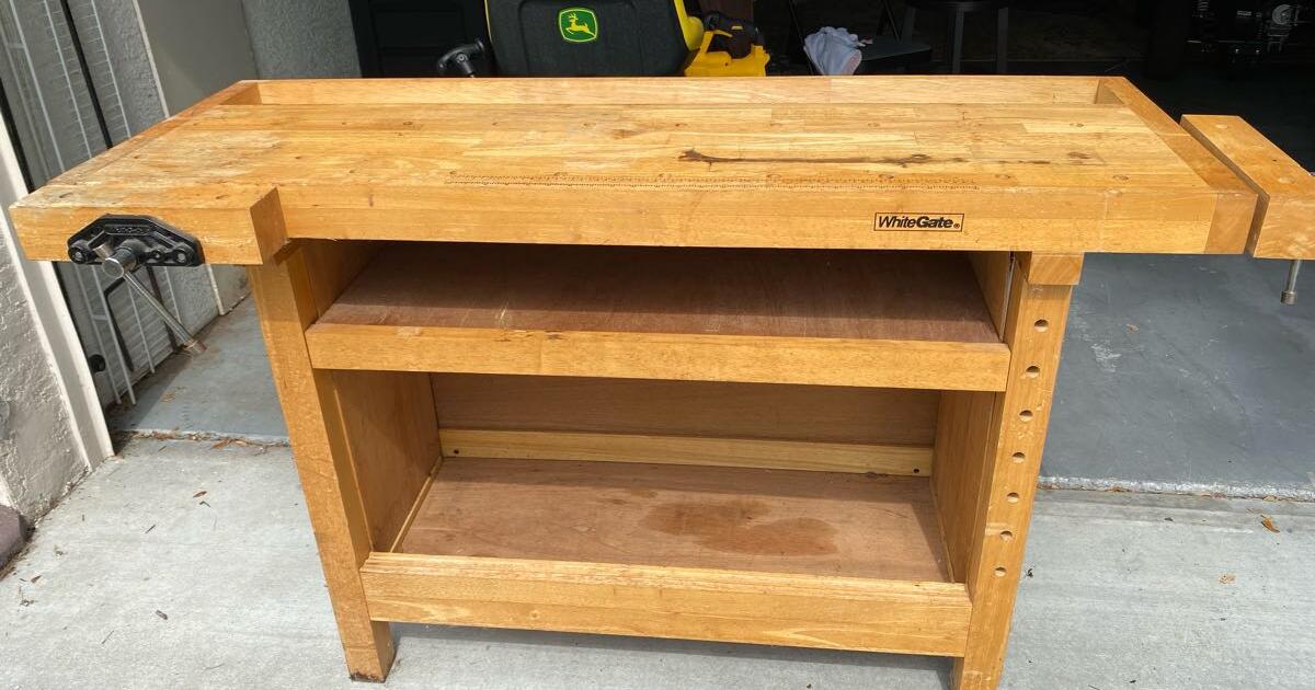 White gate work bench for $75 in Fort Myers, FL | For Sale & Free ...