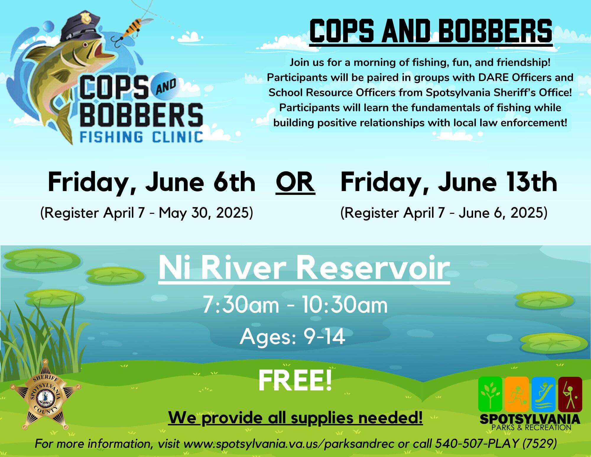 🎣👮‍♂️ Cops & Bobbers is Back! (Spotsylvania Sheriff's Office) — Nextdoor — Nextdoor