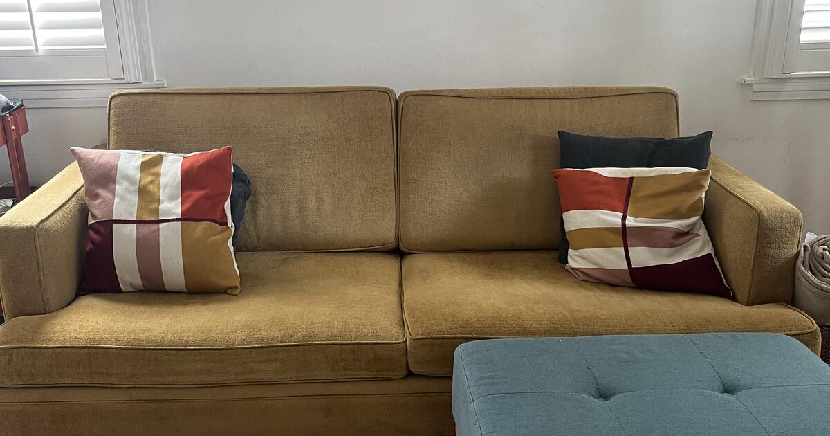 Deep & Cozy Sofa with Cushions and Ottoman for $50 in Portland, OR ...