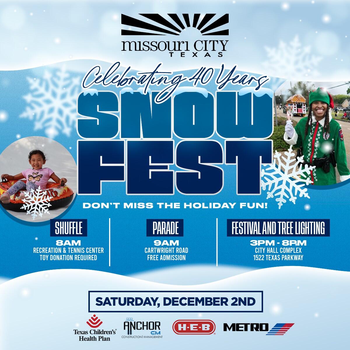 Are you ready for Snowfest 2023? (City of Missouri City) — Nextdoor ...