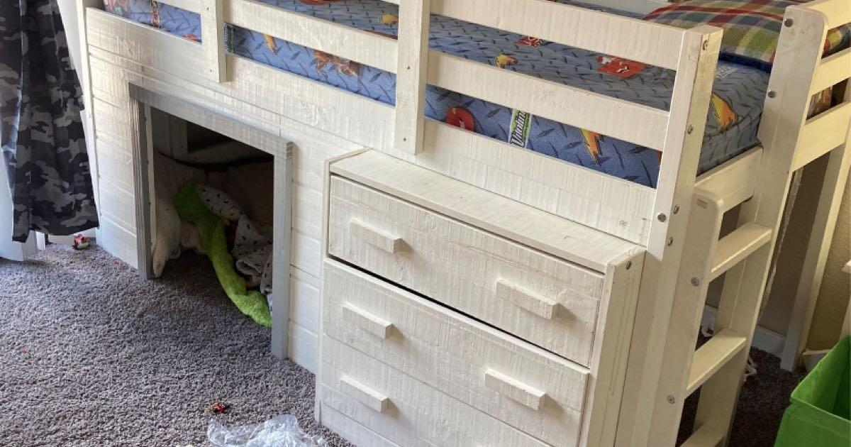 White/Grey Raised Twin Bed for $120 in Flagstaff, AZ | For Sale & Free ...