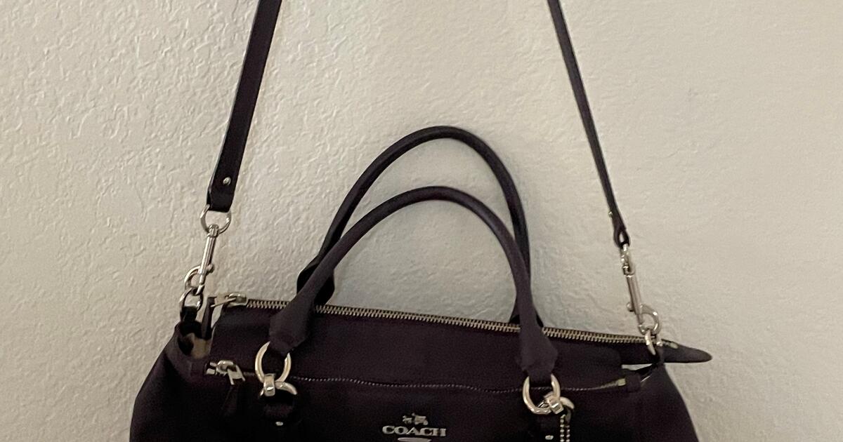 Coach Colette Plum Leather Carryall Satchel Bag for $30 in Richardson ...