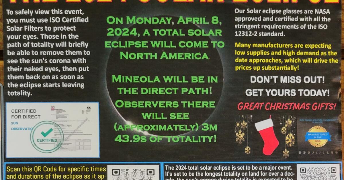 Solar Eclipse Safe Viewing Glasses for $3 in Alba, TX | For Sale & Free ...