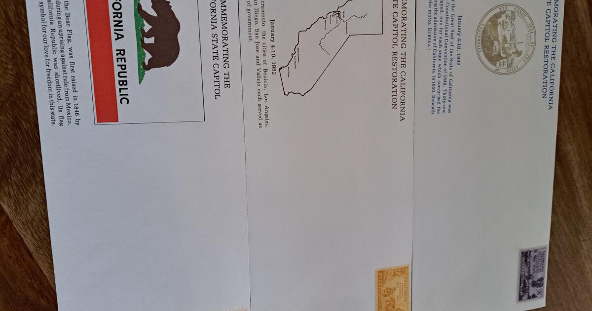 1969 California Republic envelope with stamp for $3 in Castle Rock, CO ...