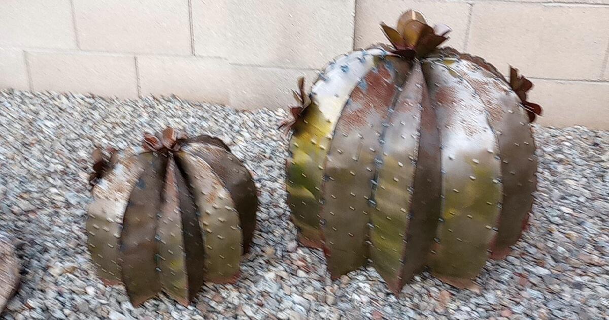 2 Metal Barrel Cactus for $25 in Green Valley, AZ | For Sale & Free ...