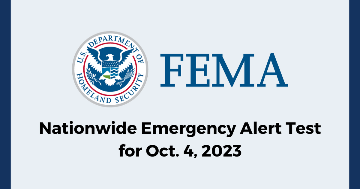 📣 FEMA, in coordination with the Federal Communications Commission (FCC ...