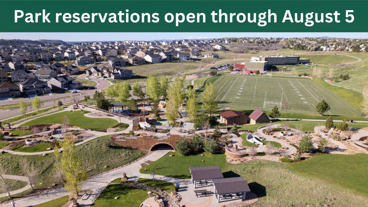 Reservations for athletic fields, pavilions, and the Castle Pines ...