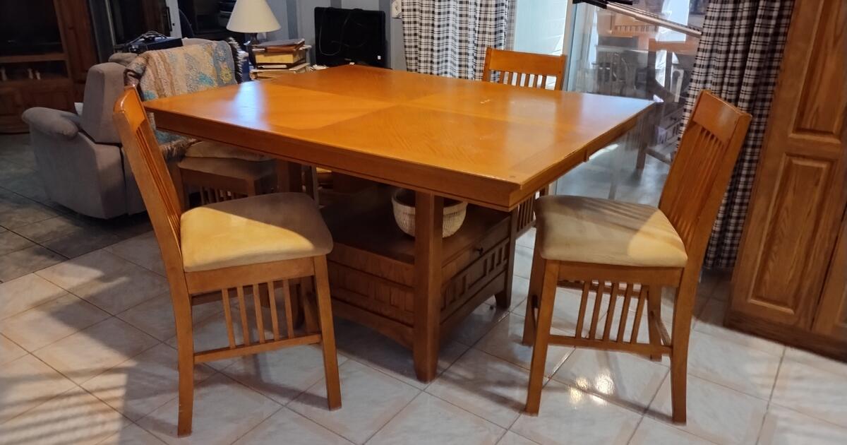 Solid Oak Kitchen Table Set for $150 in Bradenton, FL | For Sale & Free ...