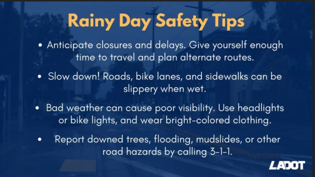 Safety During Rain Storms (Los Angeles Police Department) — Nextdoor ...